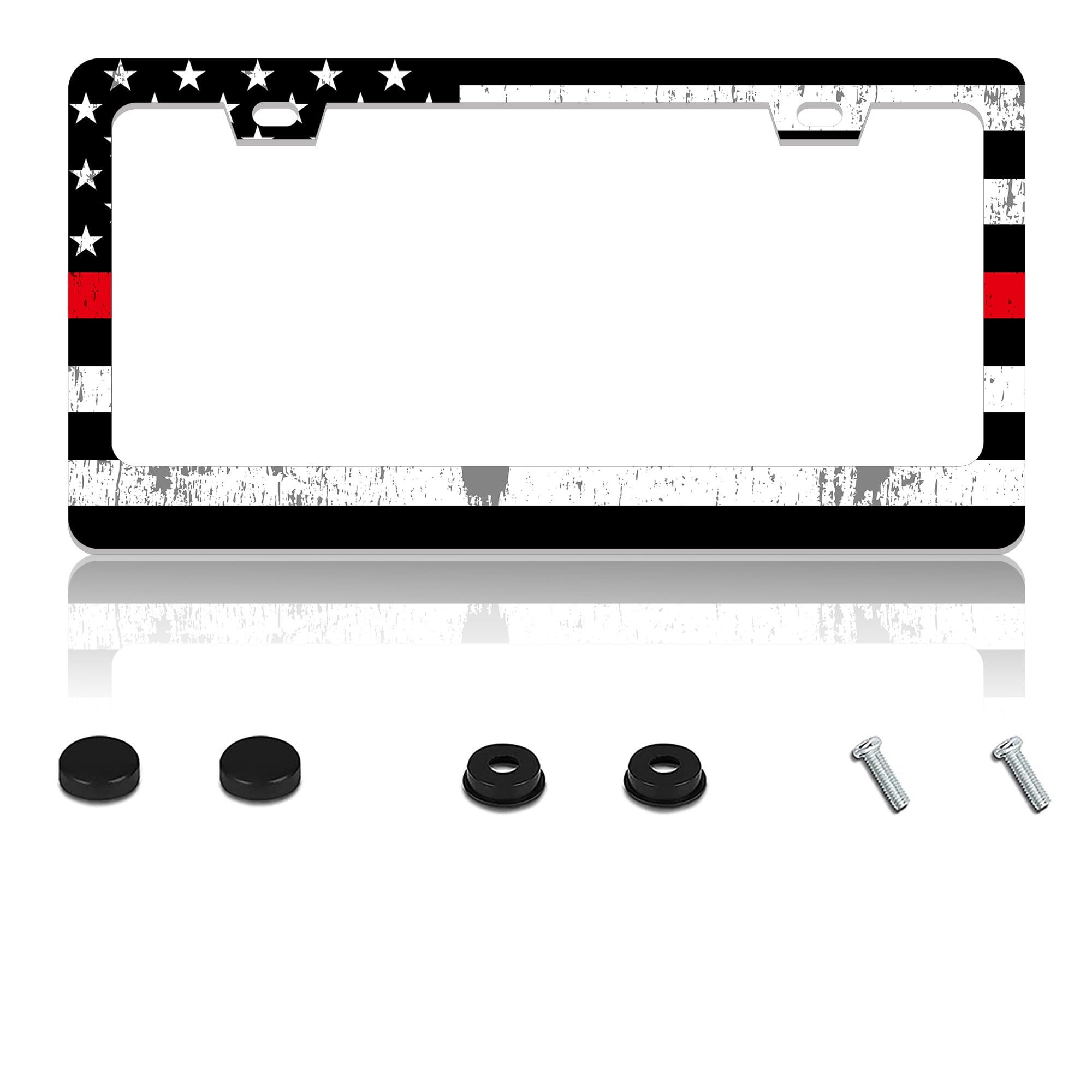 American Flag License Plate Frame Metal Car Accessories Personalized ...