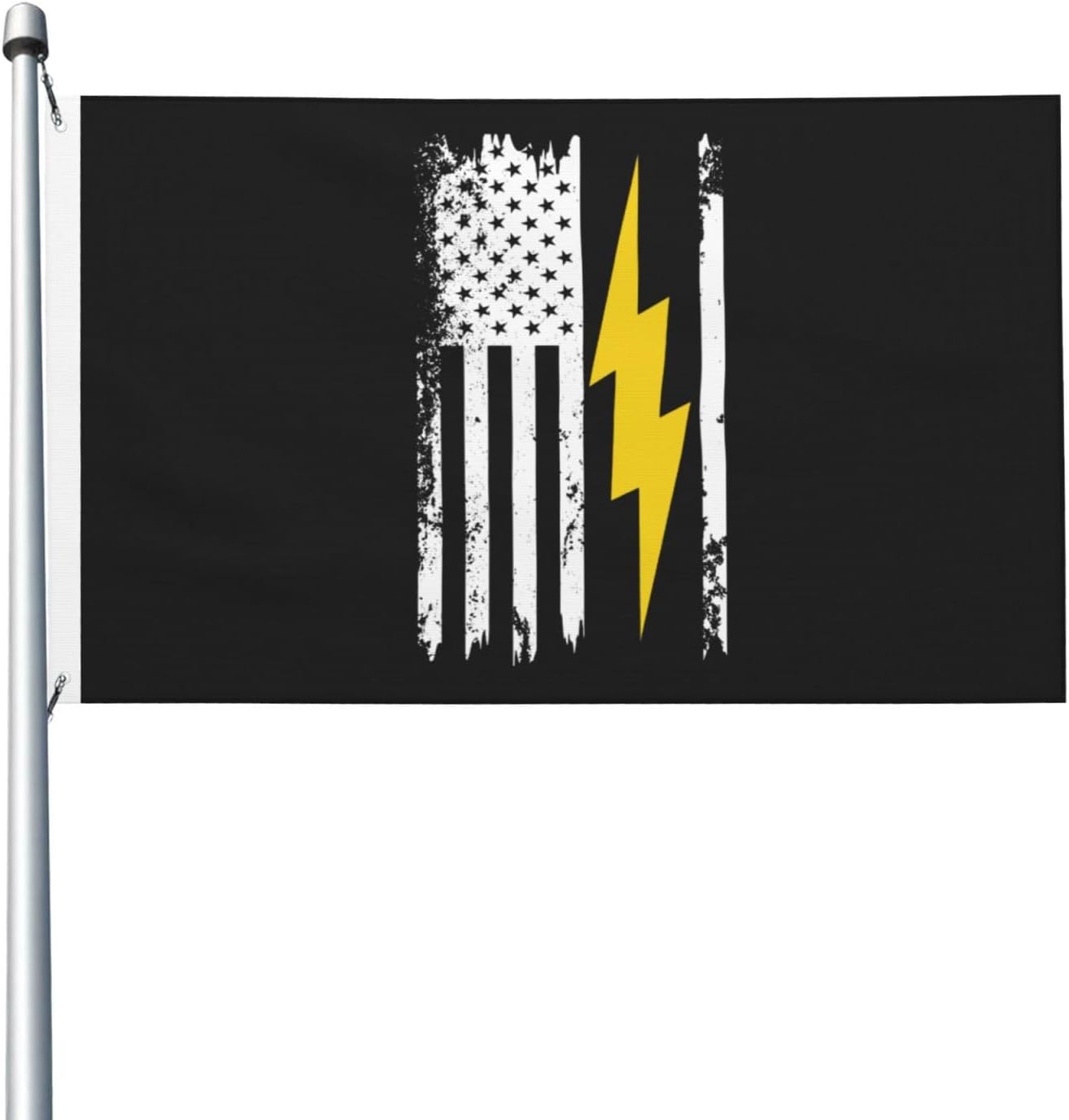 American Flag Lightning Bolt Electrician Flag 3x5 Ft Outdoor Decoration ...