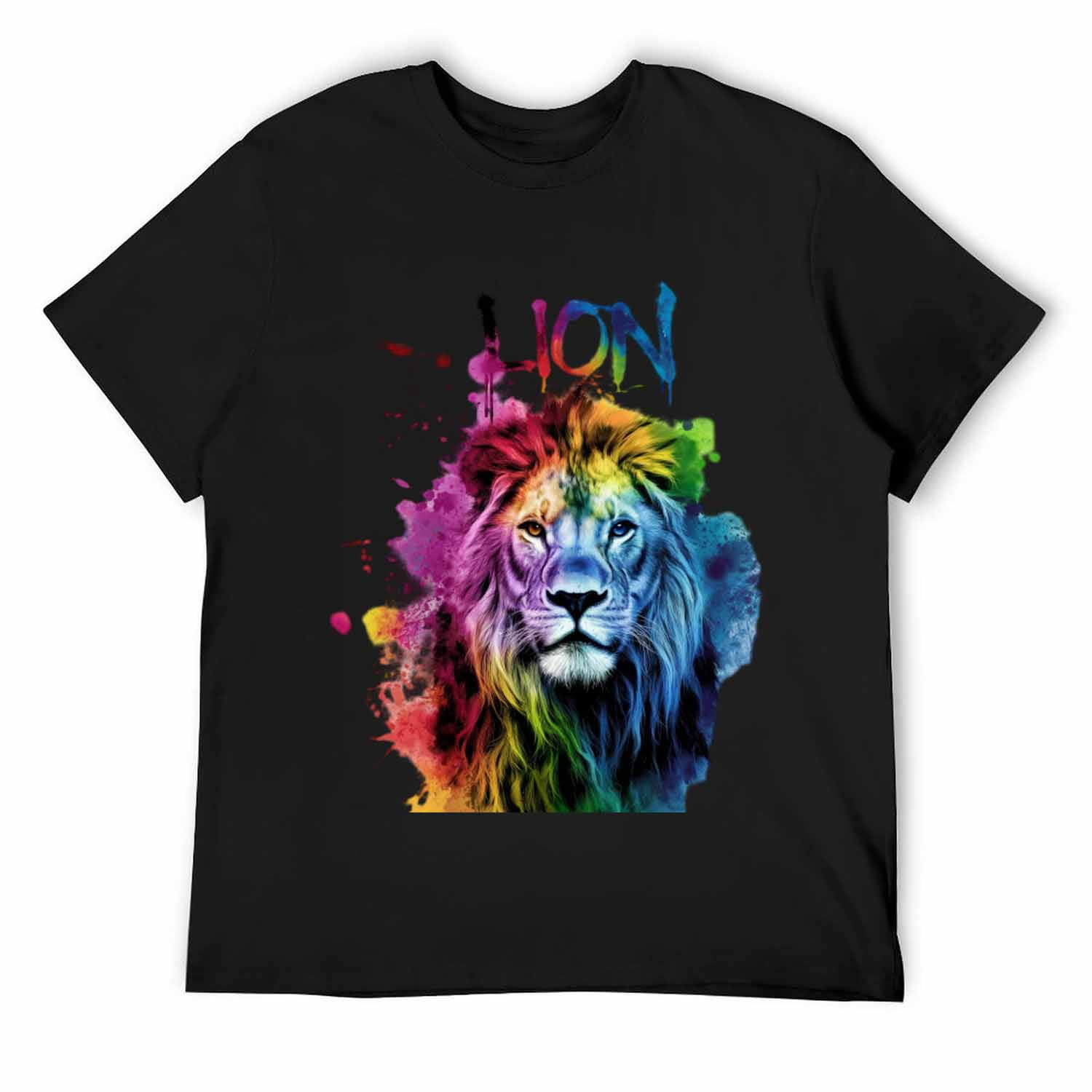 American Flag Lion Us Star Stripes Patriotic T-Shirt - Walmart.com