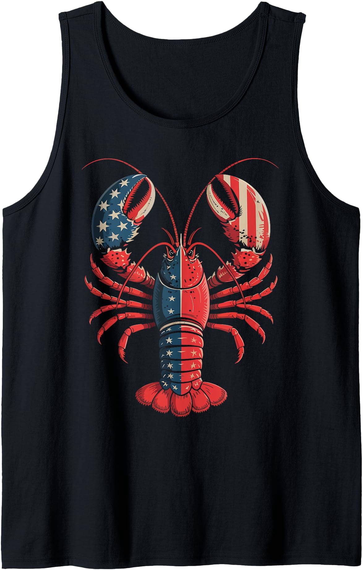 American Flag Lobster Patriotic Crawfish Season 4th of July Tank Top ...