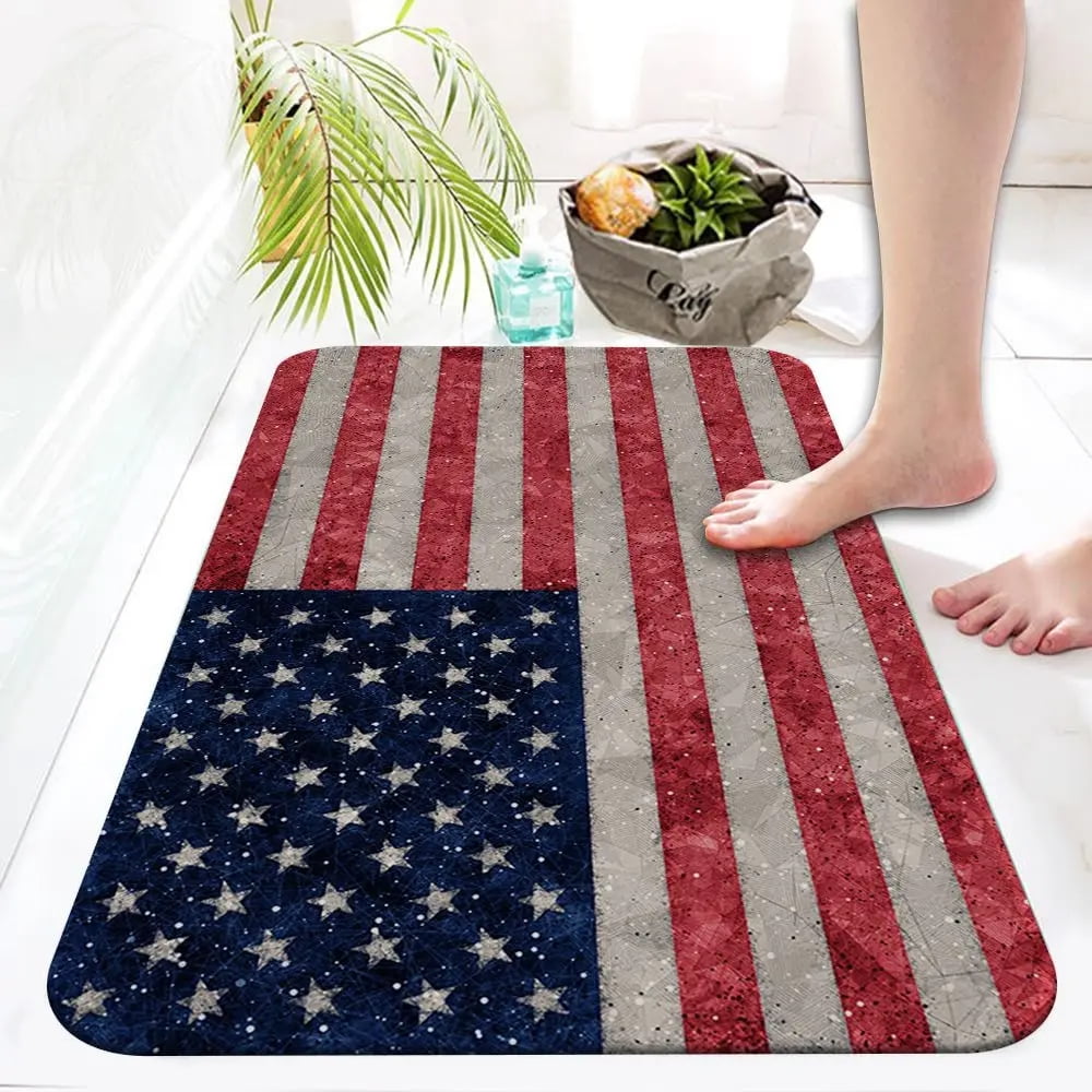 American Flag Long Rugs Nordic Style Bedroom Living Room Doormat Home r ...