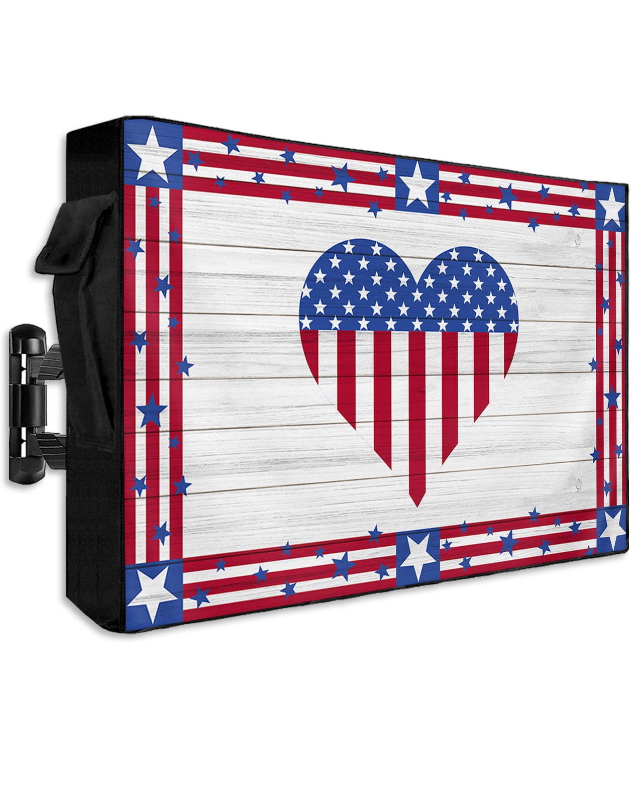 American Flag Love Heart Outdoor TV Cover 40 to 43 Inch Weatherproof ...