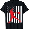 American Flag Love Softball Pitcher T-Shirt - Walmart.com