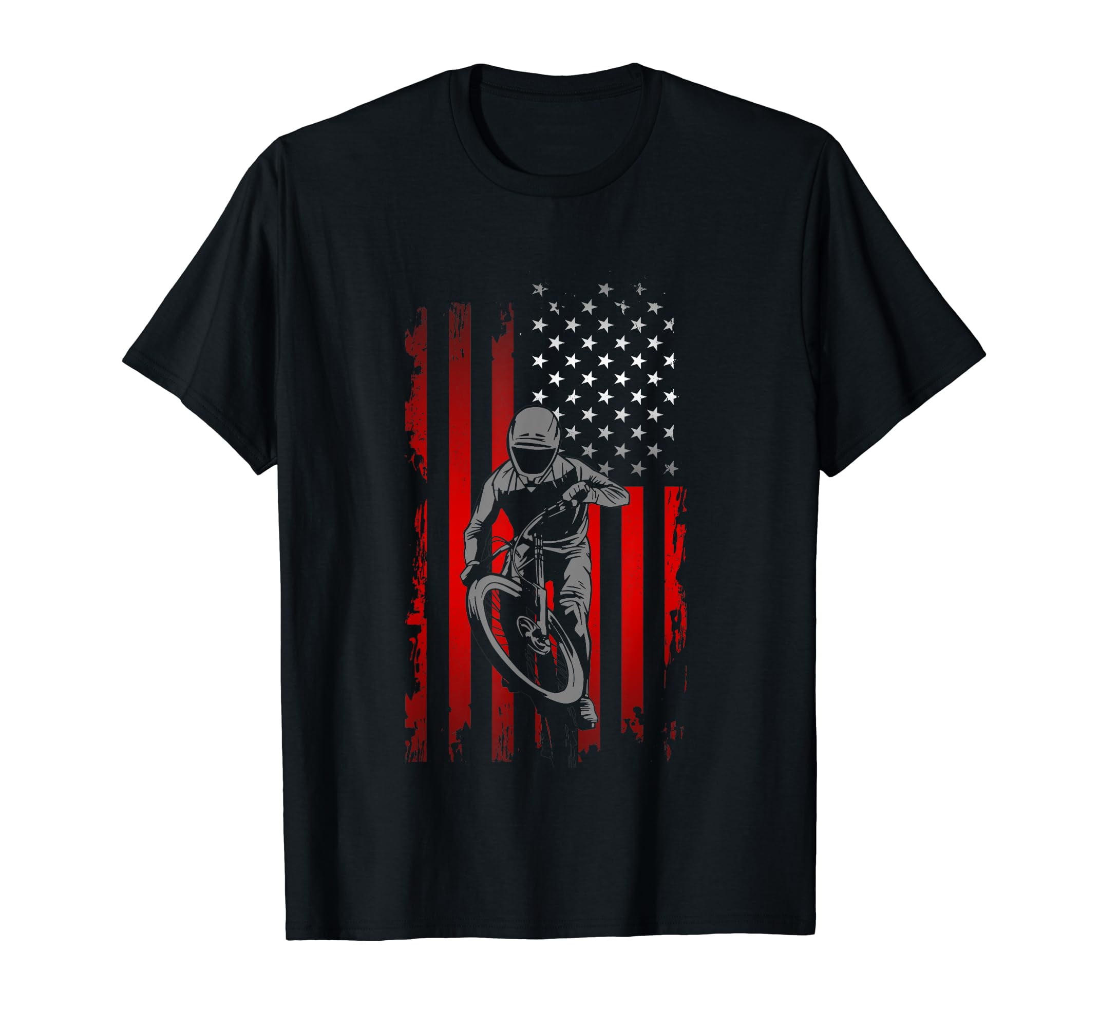 American Flag MTB Mountain Bike T-Shirt - Walmart.com