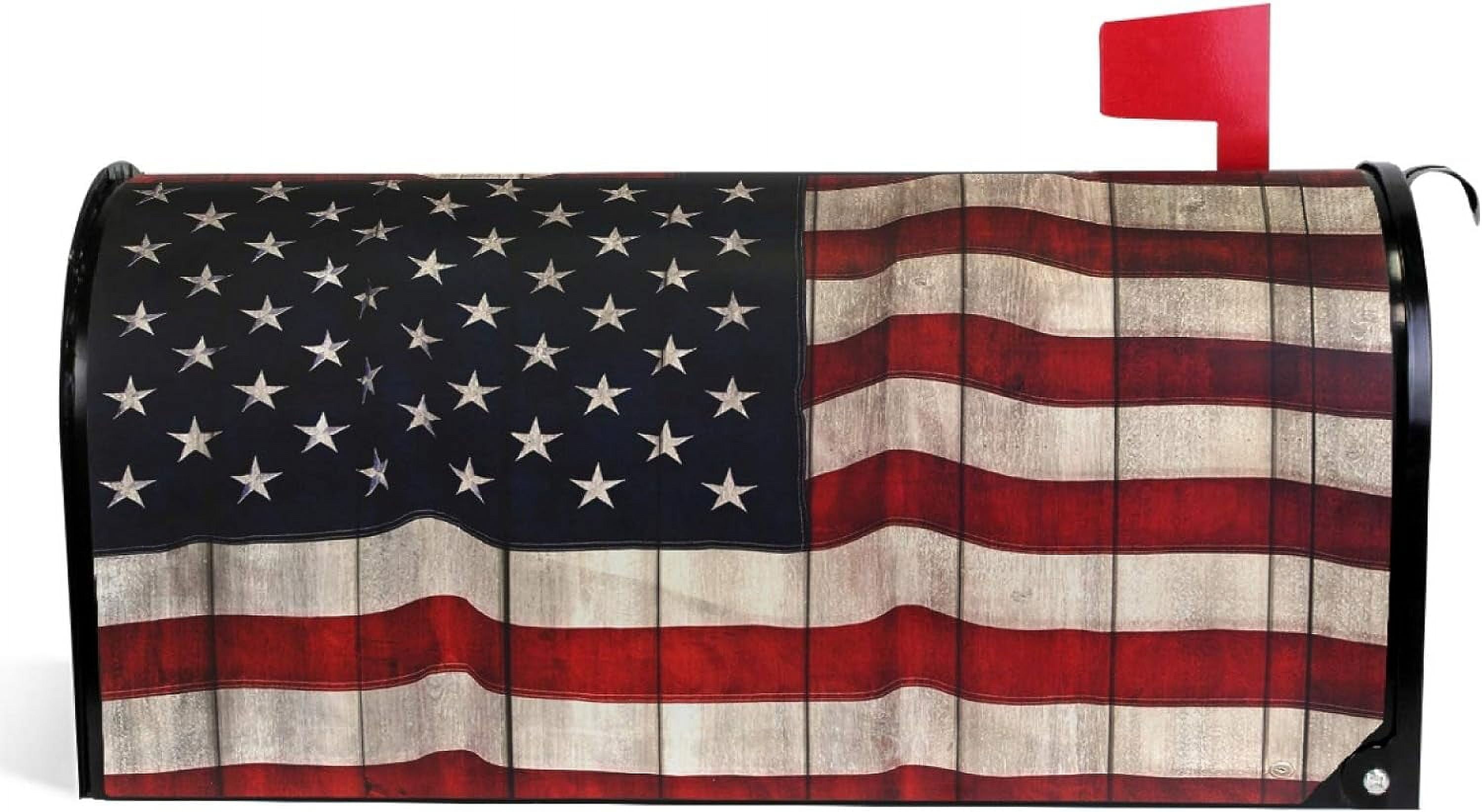 "OXCSQEXYM American Flag Mailbox Covers, Magnetic, Durable Weatherproof ...
