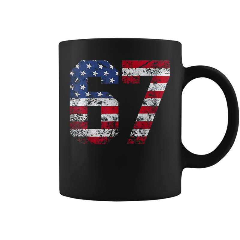 American Flag Meme Six Seven Gen Alpha Slang Coffee Mugs - Walmart.com