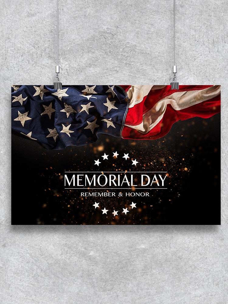 American Flag Memorial Day Poster -Image by Shutterstock - Walmart.com