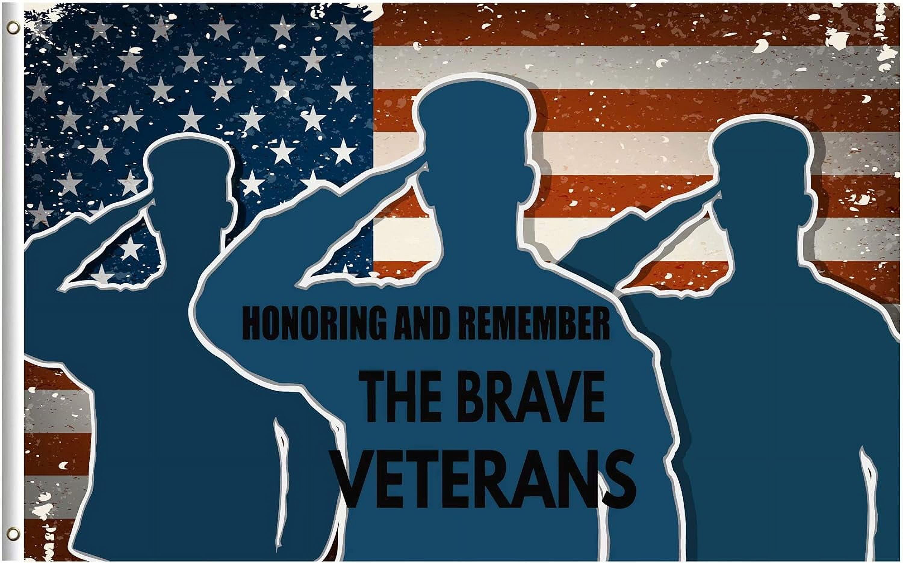American Flag Memorial Veterans Day 4th of July Soldier Honor and ...