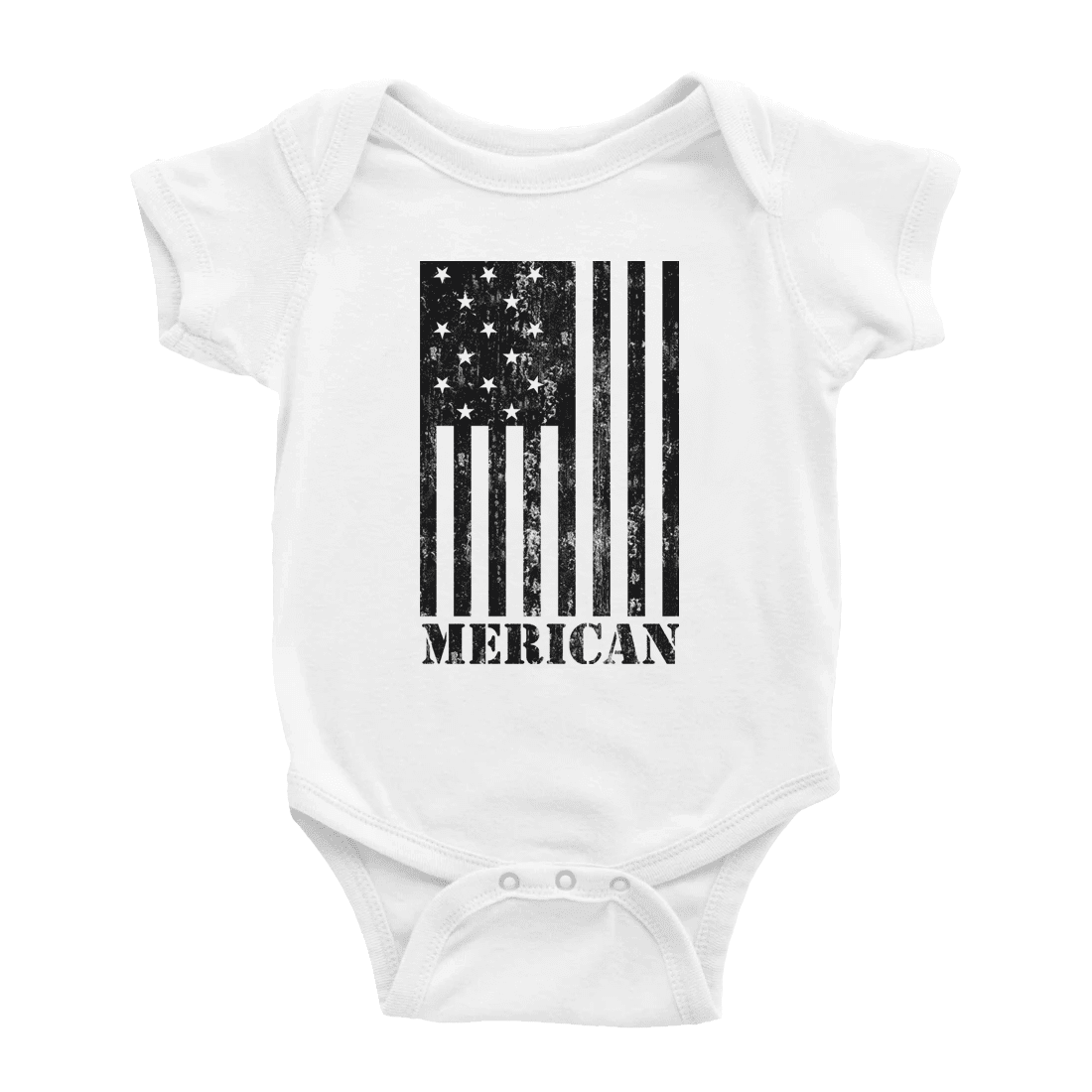American Flag Merican Cute Baby Clothing Bodysuits Boy Girl Unisex ...