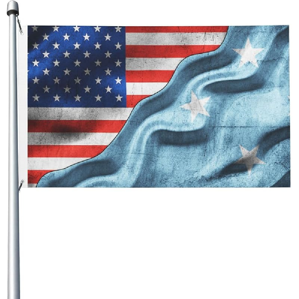 American Flag Micronesia Micronesian Flag 3x5ft Flag, Colorful ...