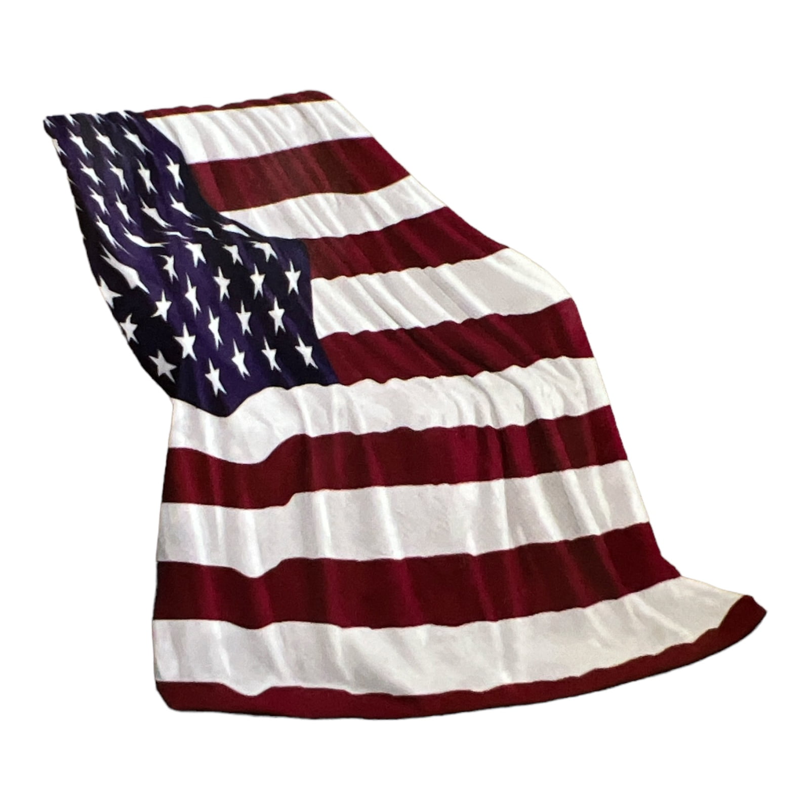 American Flag Microplush Throw Blanket (50" x 60") - Walmart.com