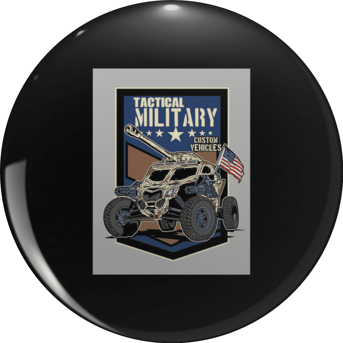 American Flag Military, Tactical Military USA Custom Vehicles Pin Lapel ...