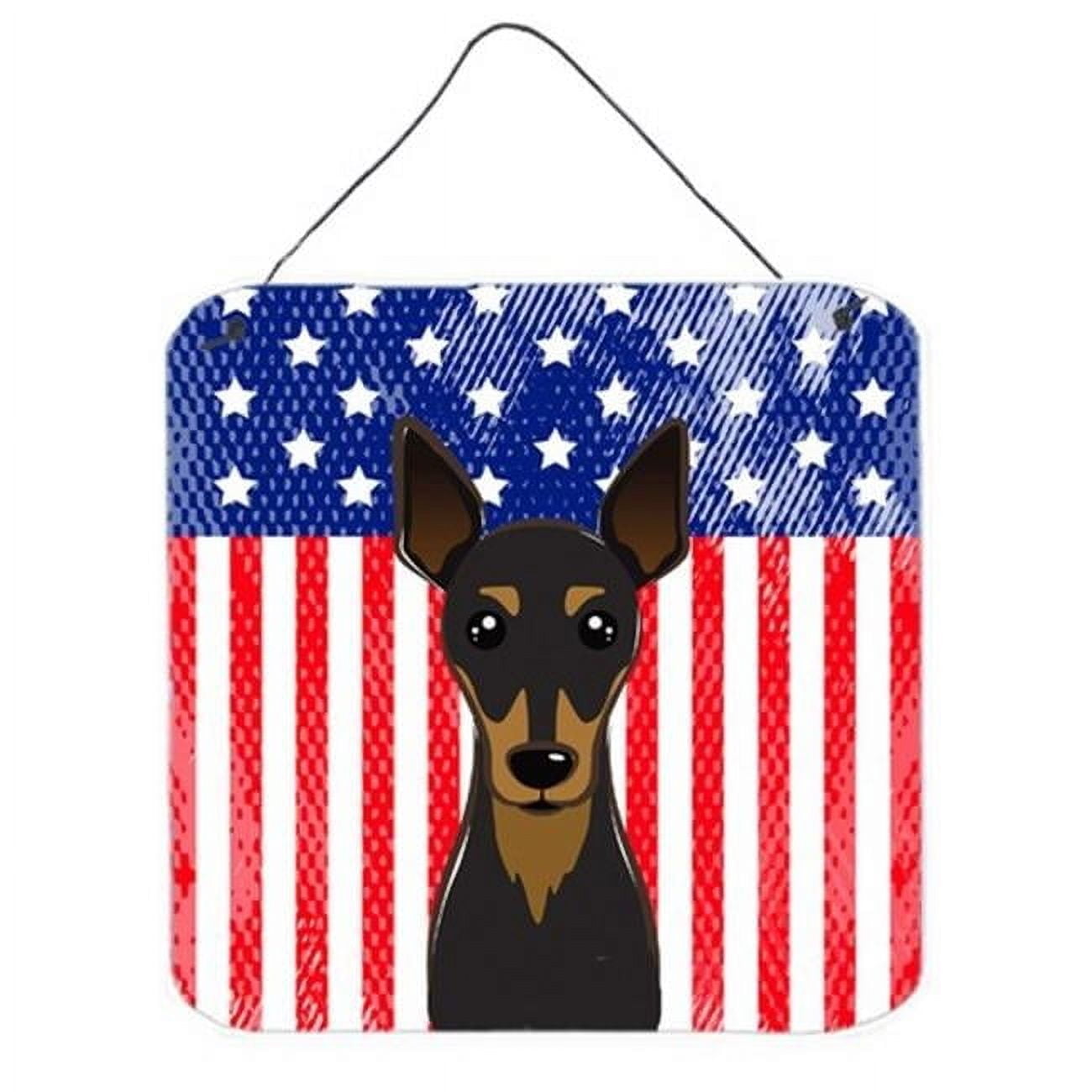 American Flag & Miniature Pinscher Wall or Door Hanging Prints ...