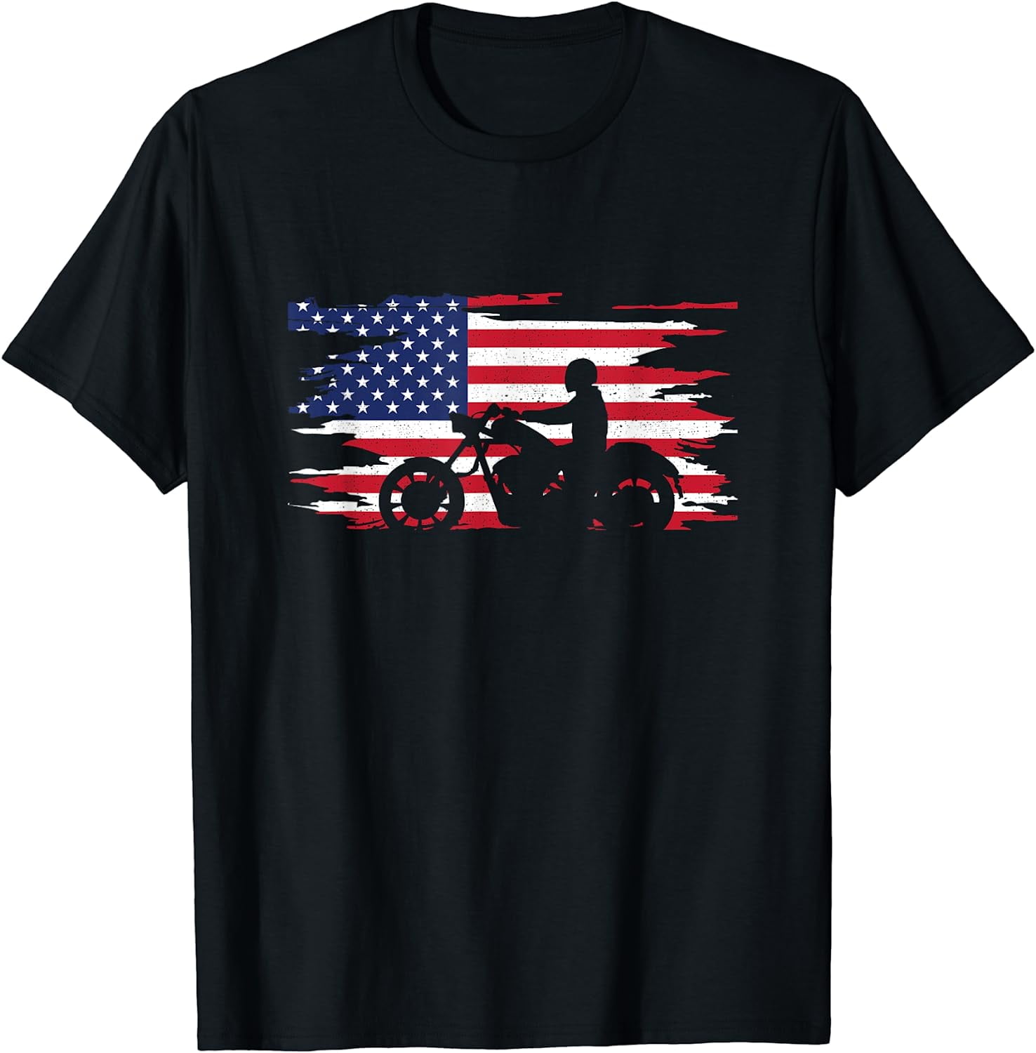 American Flag Motorcycle Apparel - Motorcycle T-Shirt - Walmart.com