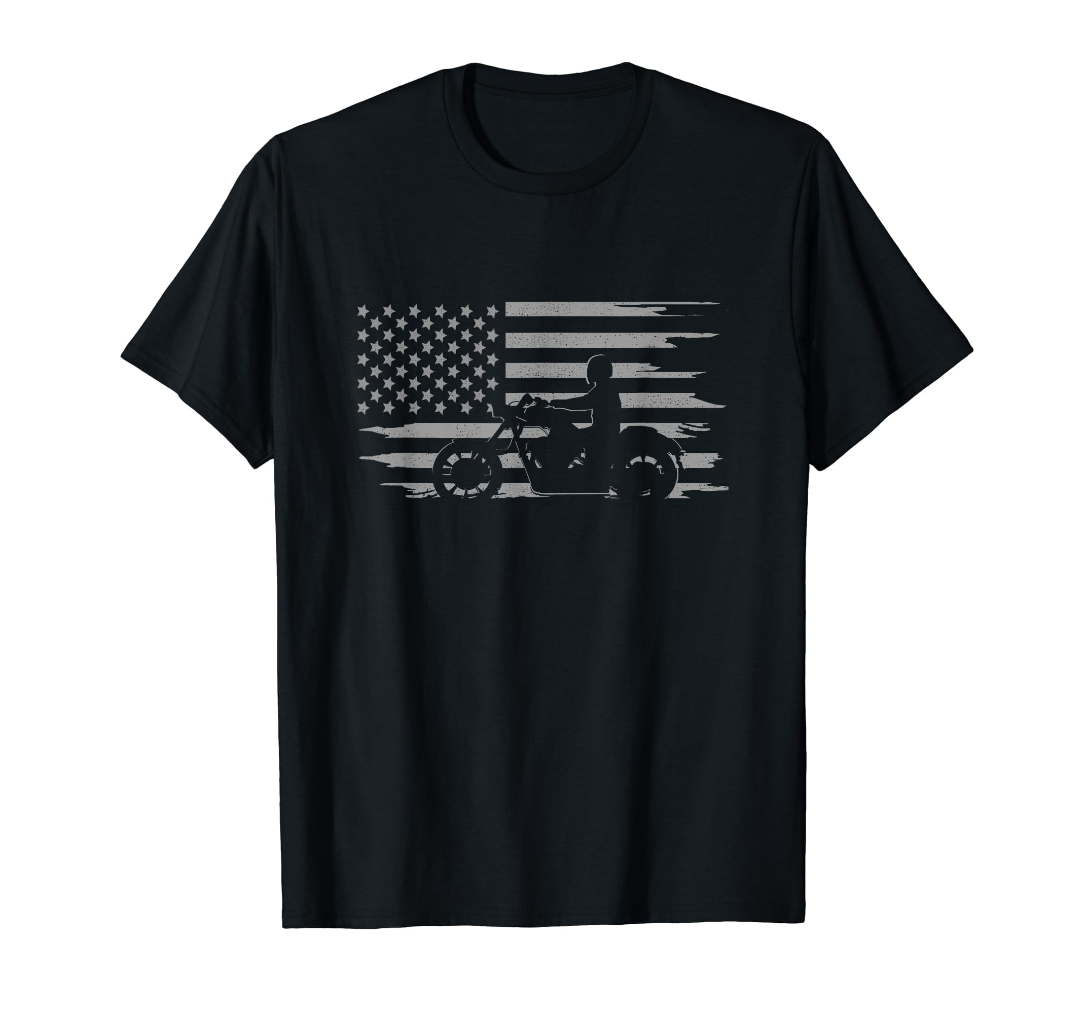 American Flag Motorcycle Apparel - Motorcycle T-Shirt - Walmart.com