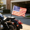 American Flag Motorcycle Flag With Mounting Bracket Polyester Flag And ...
