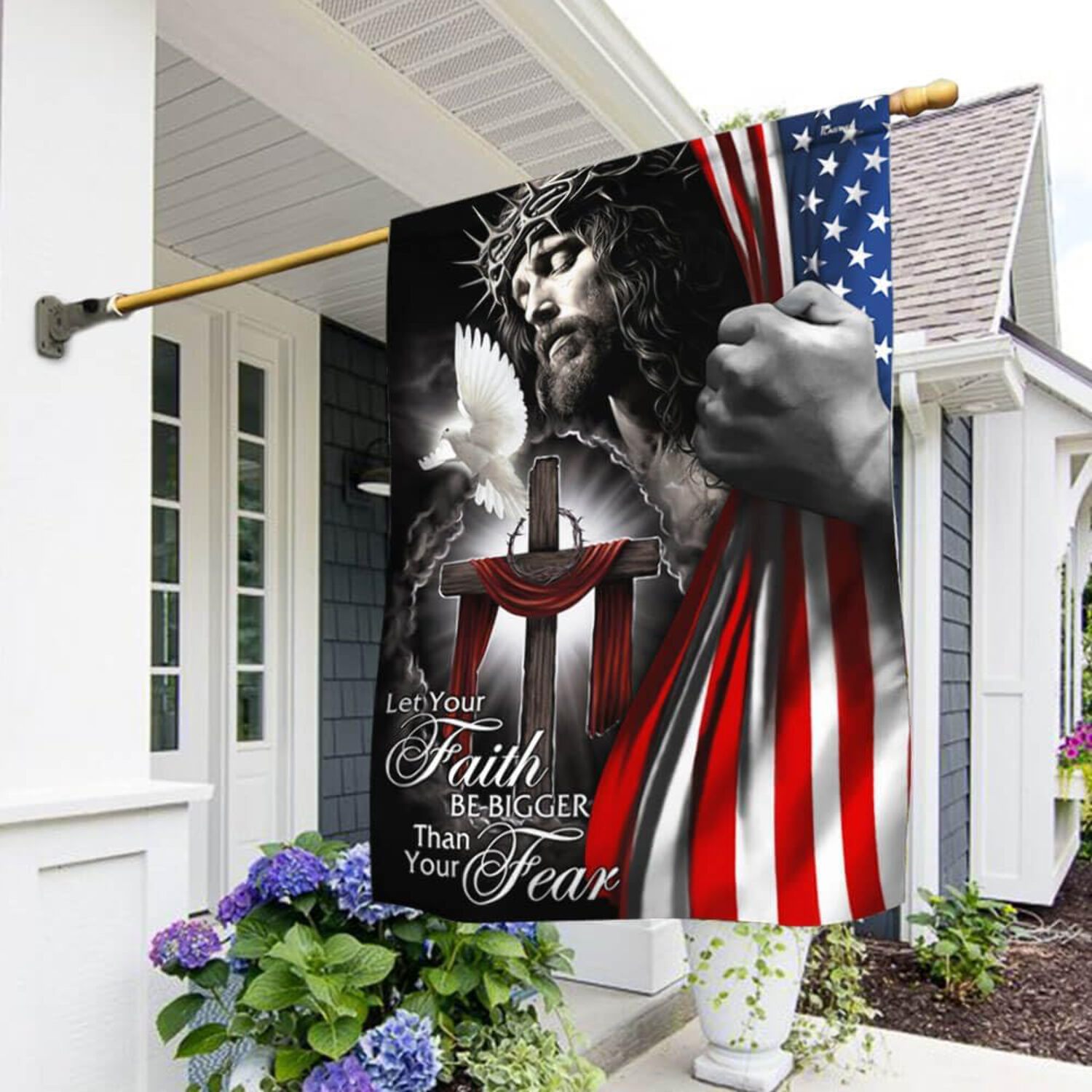 American Flag-My God. Jesus Christian. Let Your Faith Be Bigger Than ...