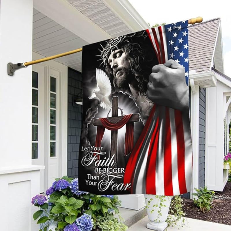 American Flag - My God. Jesus Christian. Let Your Faith Be Bigger Than ...