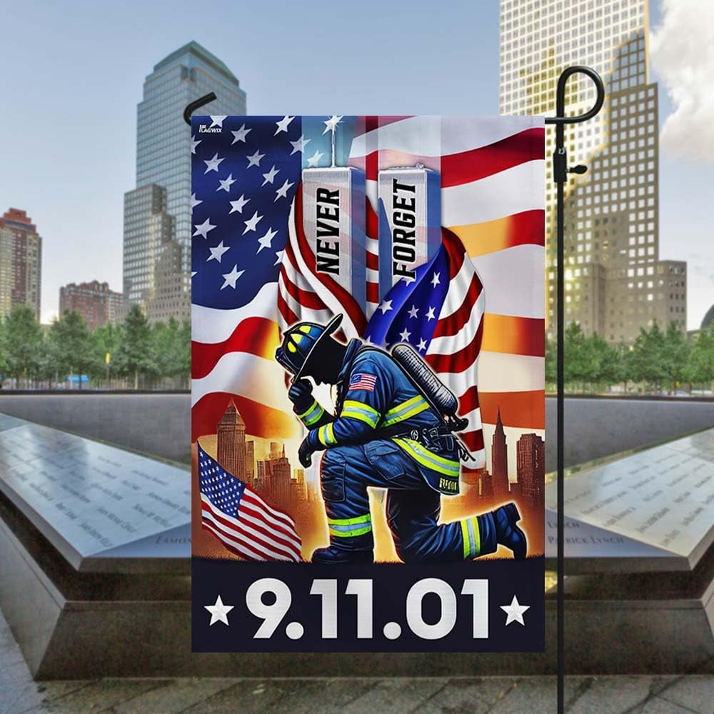American Flag-Never Forget September 11 Patriot Day 911 Flag, Garden ...