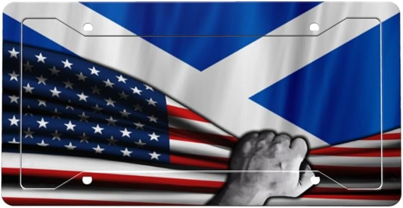 American Flag and Nicaraguans Nicaragua Flag Front License Plate and ...