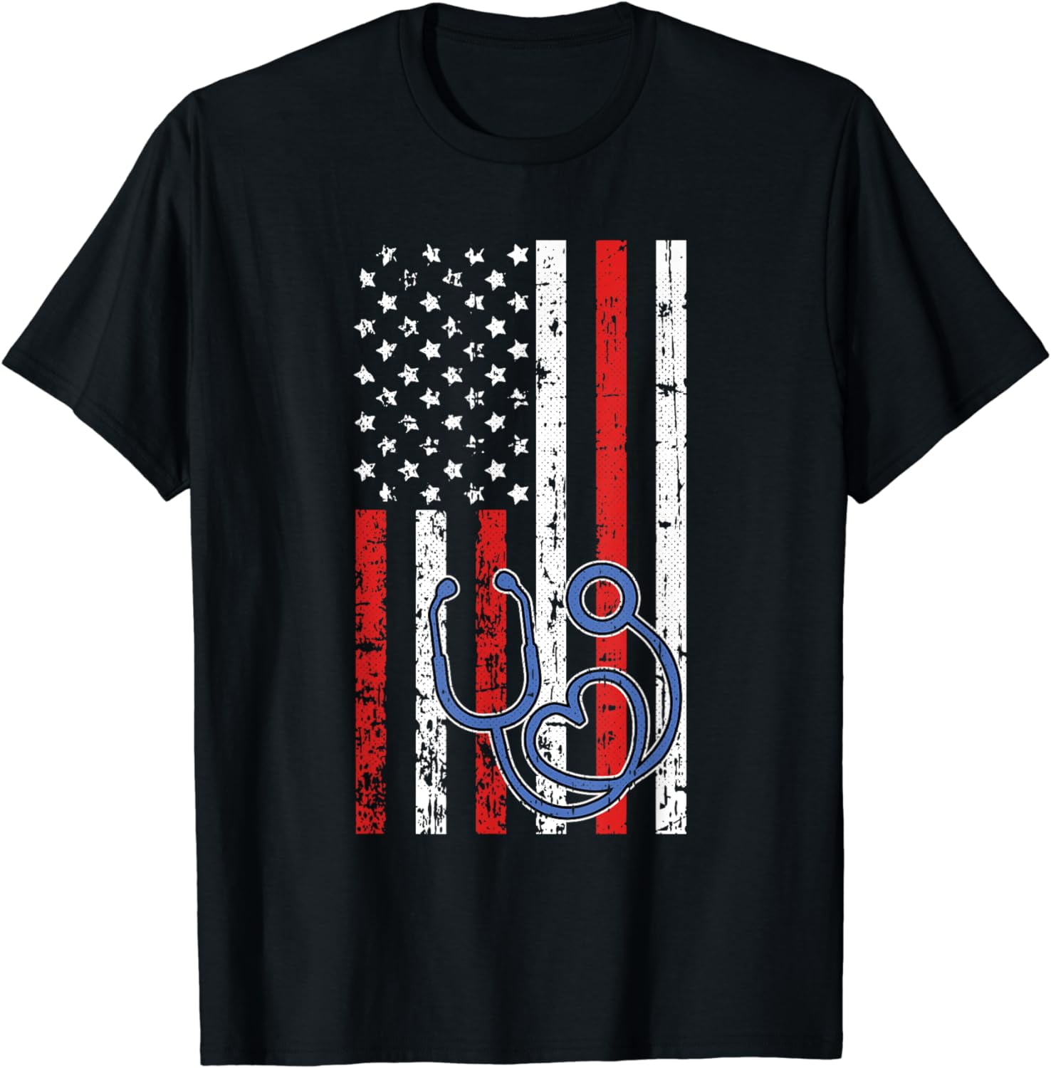 American Flag Nurse 4th Of July Patriotic RN Nursing T-Shirt - Walmart.com