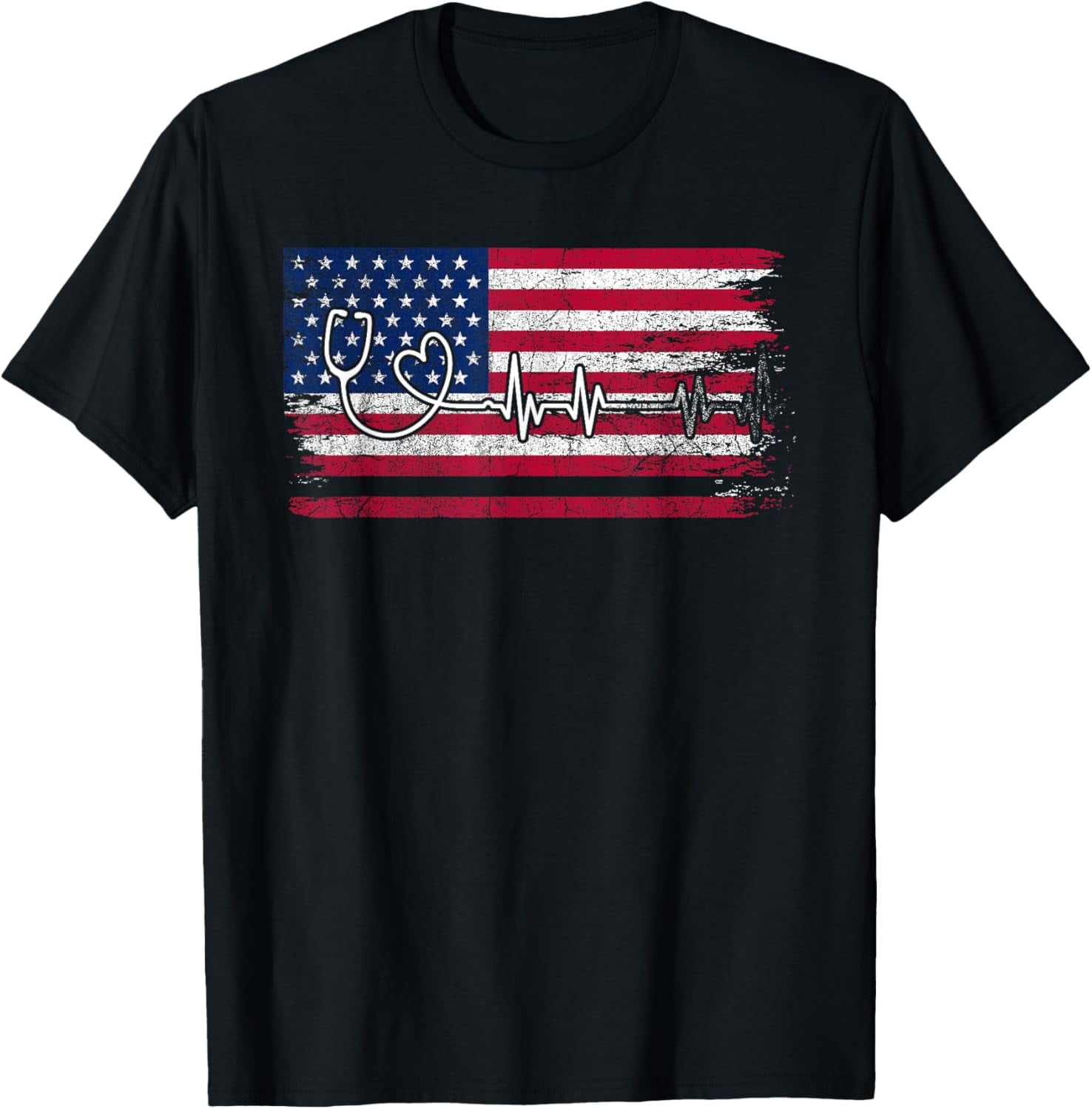 American Flag Nurse T-Shirt - Walmart.com
