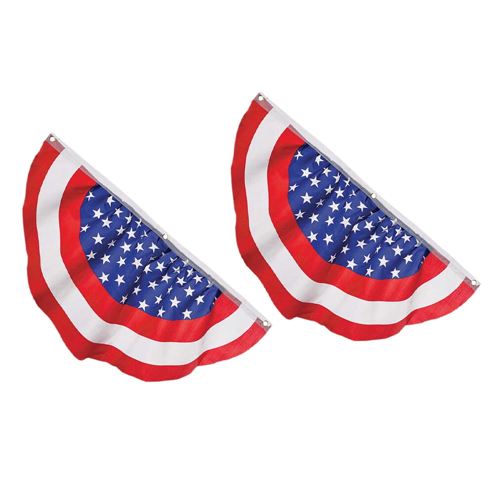 American Flag Ornament Red White and Blue Bunting Flags Decor Banner ...