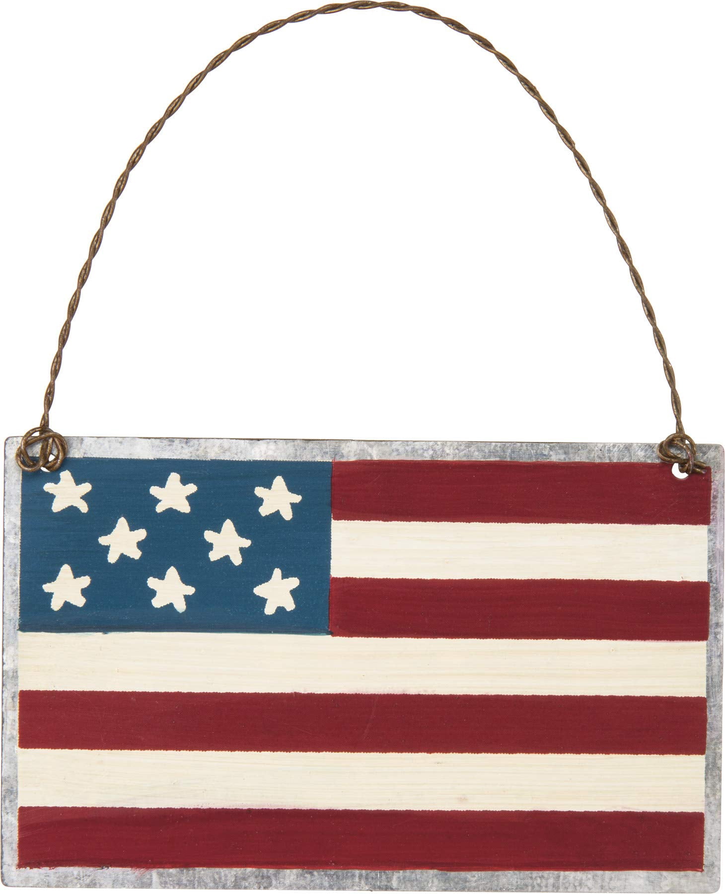 Primitives by Kathy PBK Patriotic Decor - American Flag Small Tin Sign ...