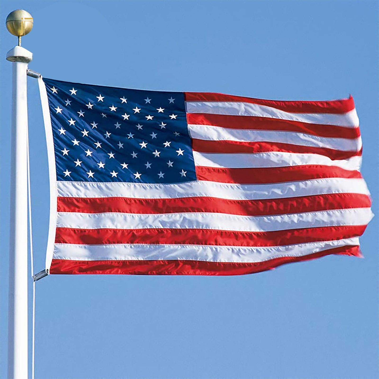 American Flag Outdoor 3x5 Ft Heavy Duty US Flag with Embroidered Stars ...
