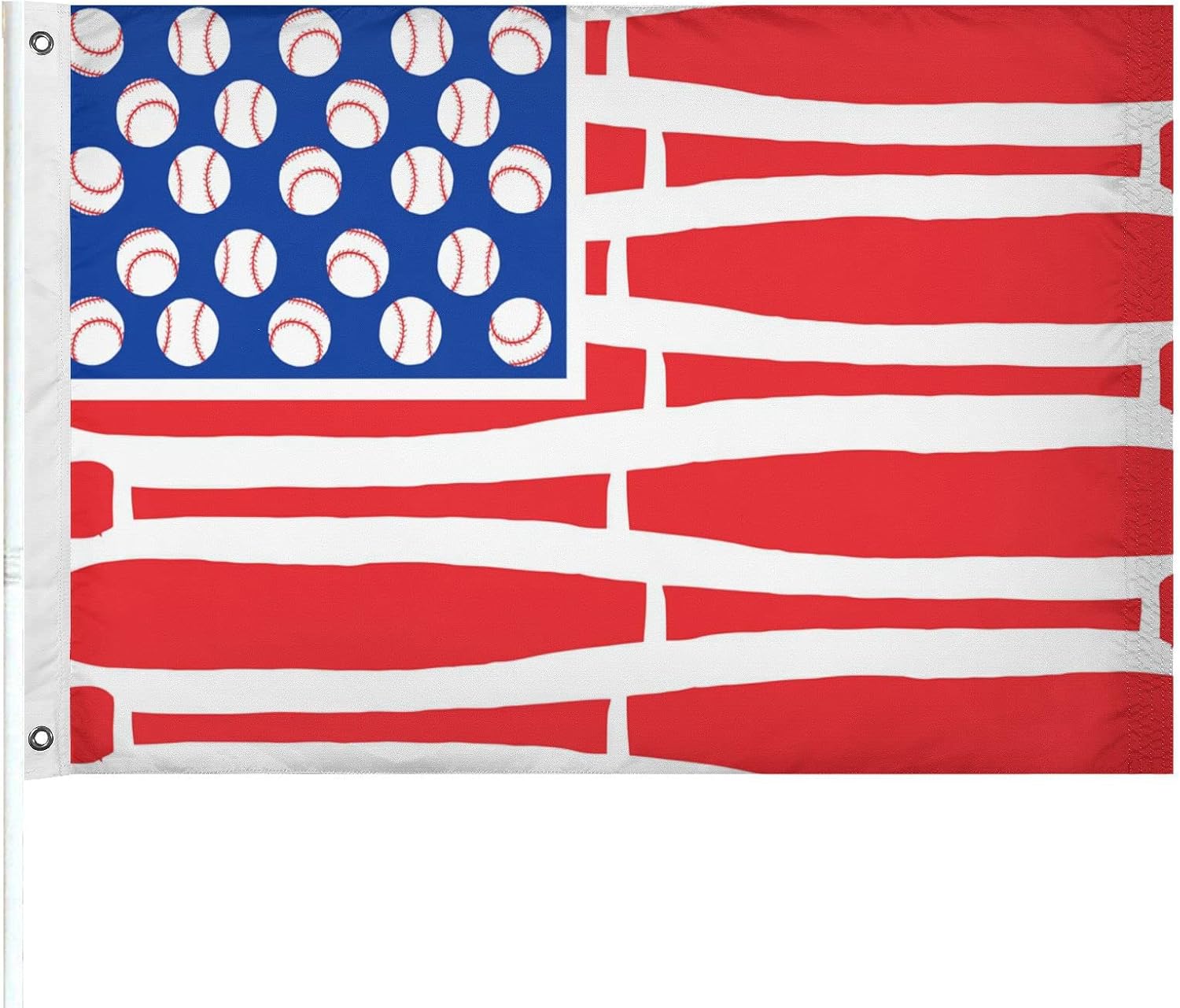 American Flag Outdoor Balls Garden Flag for Outside Funny Flags with ...