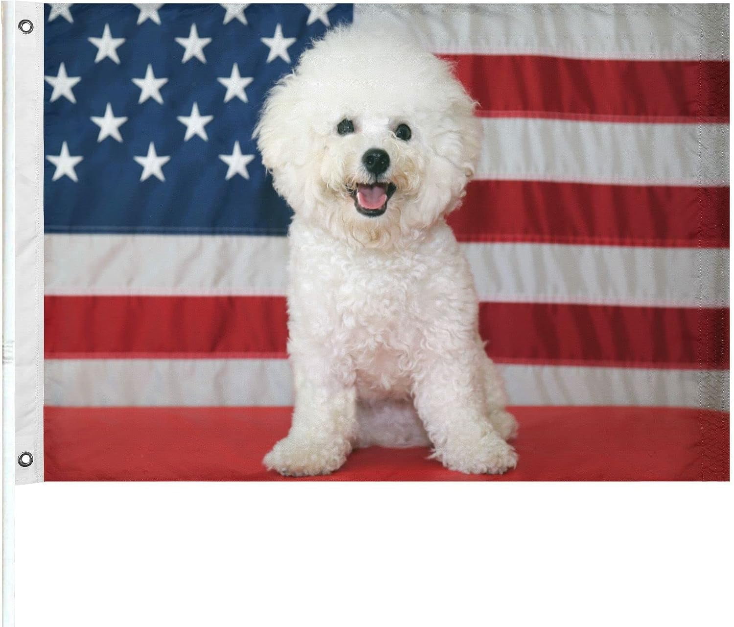 American Flag Outdoor Cute Dog Flag Garden Flag for Outside Funny Flags ...