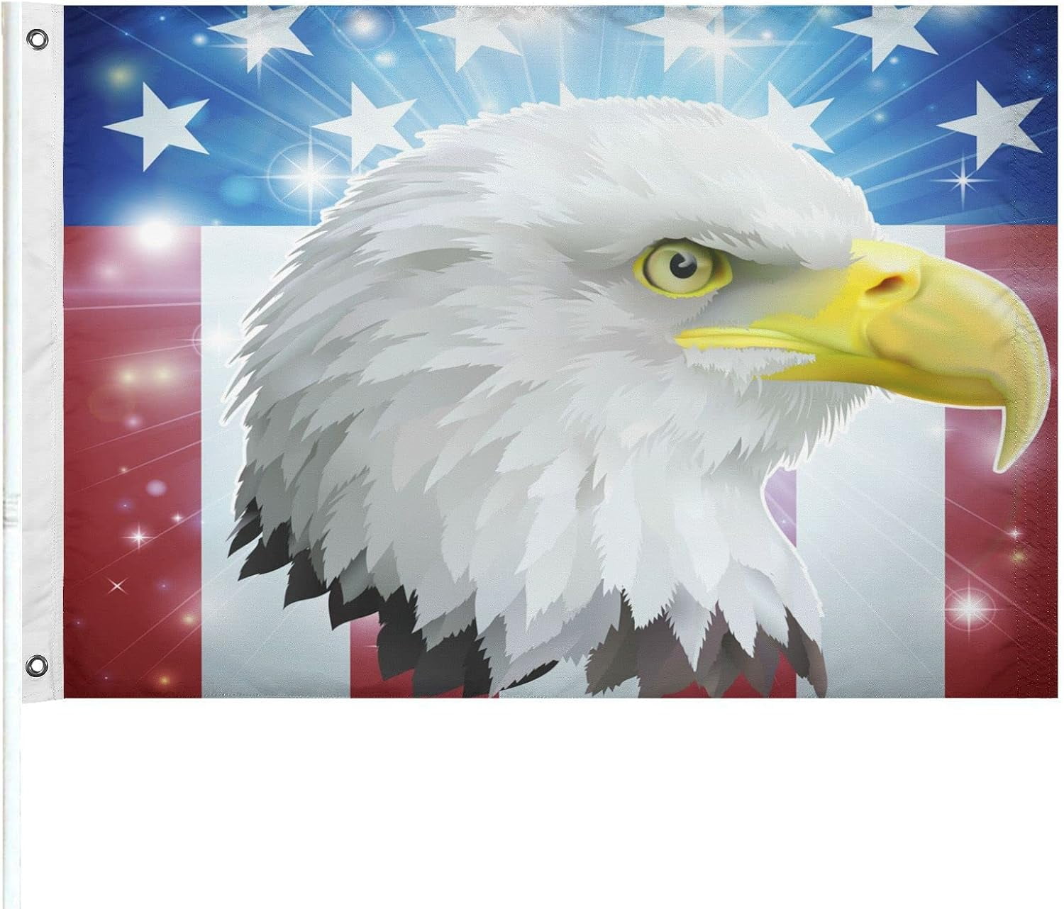 American Flag Outdoor Hawk Garden Flag for Outside Funny Flags with ...