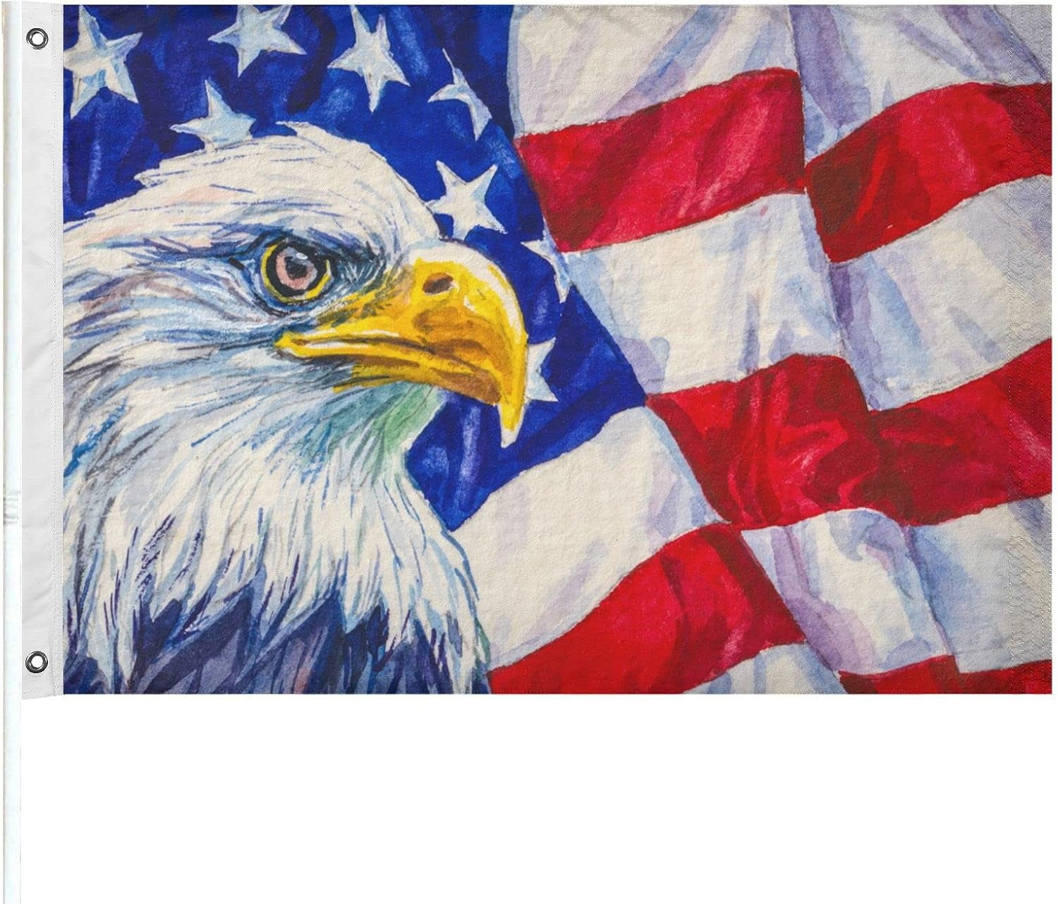 American Flag Outdoor Hawk Garden Flag for Outside Funny Flags with ...