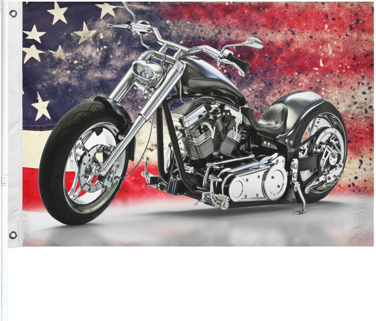 American Flag Outdoor Motorcycle Garden Flag for Outside Funny Flags ...