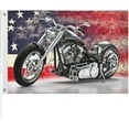 American Flag Outdoor Motorcycle Garden Flag for Outside Funny Flags ...