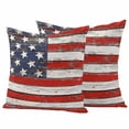 American Flag Outdoor Pillow Covers 16"x16" Set of 2,Waterproof Throw ...