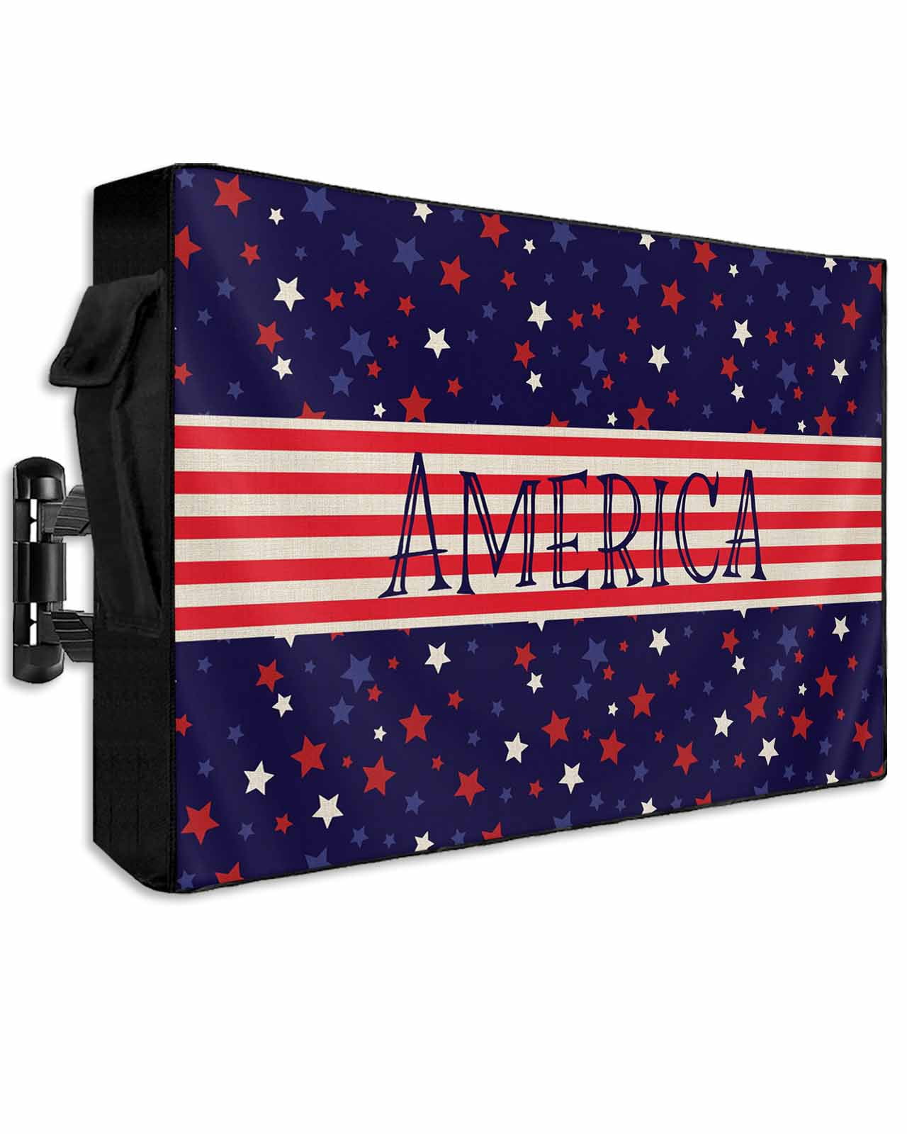 American Flag Outdoor TV Cover 48 to 50 Inch Weatherproof, Independence ...