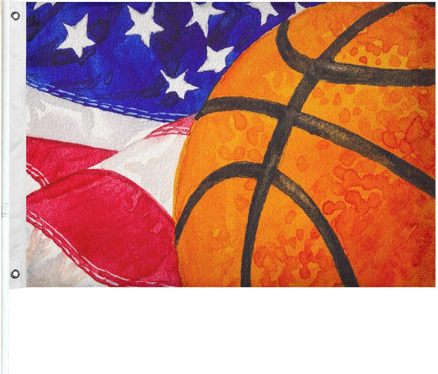 American Flag Outdoor Usa Flag Basketball Garden Flag for Outside Funny ...