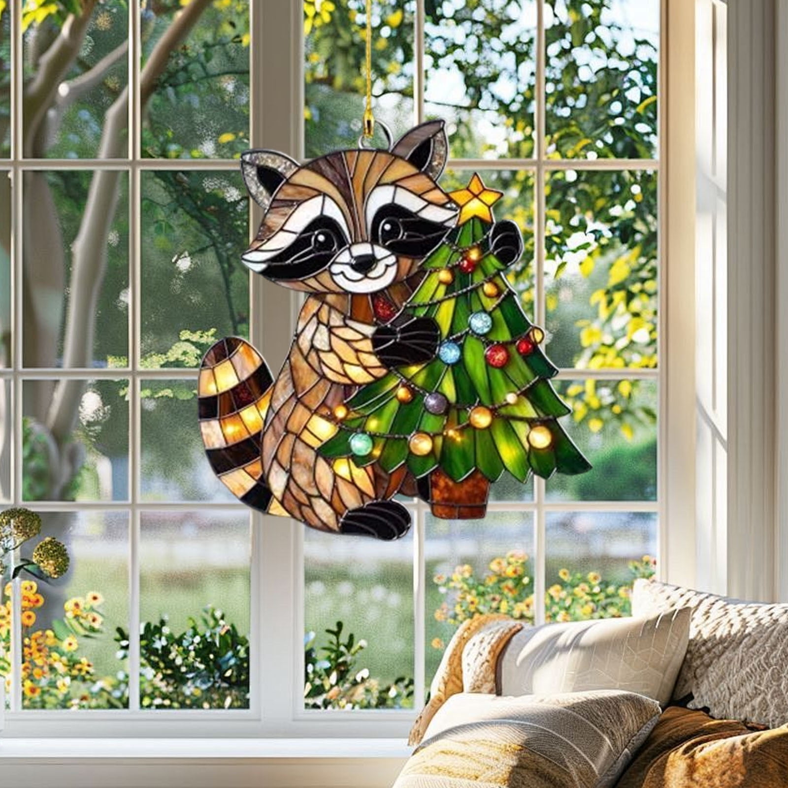 American Flag Owl Suncatcher – 2D Acrylic Suncatcher Window Hanging ...