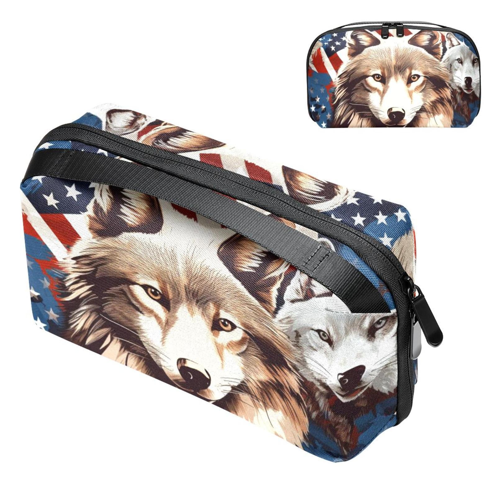 American Flag Oxford Cloth Waterproof Travel Organizer Storage Pouch ...