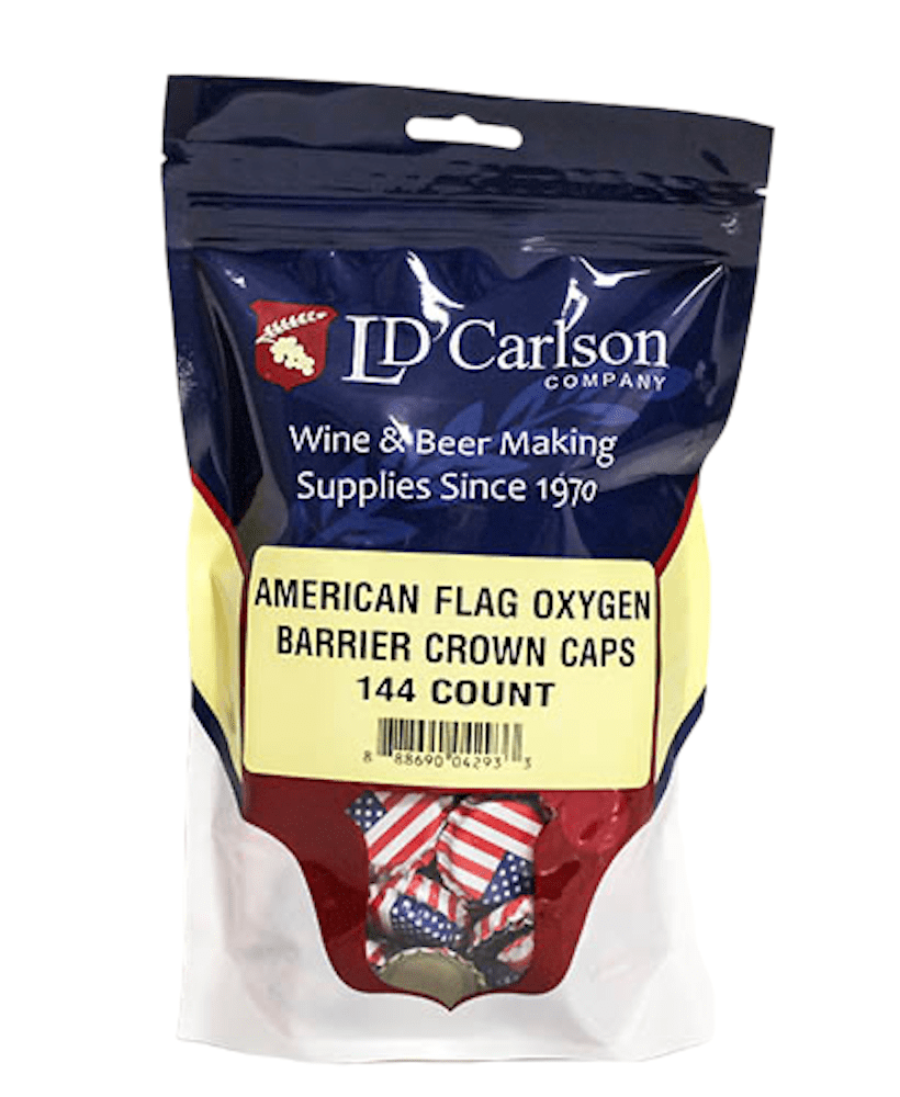 American Flag Oxygen Barrier Crown Caps 144 Count - Walmart.com