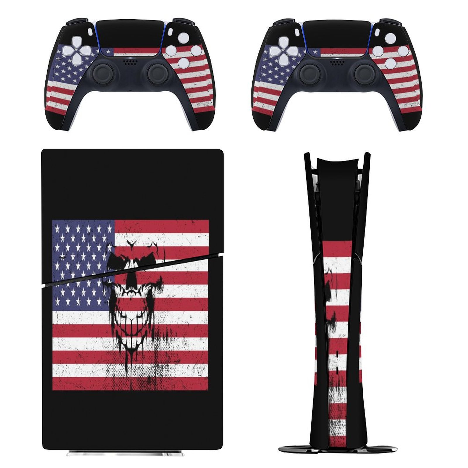 American Flag PS5/PS5 Slim Digital Disc Skin Sticker For Console And ...