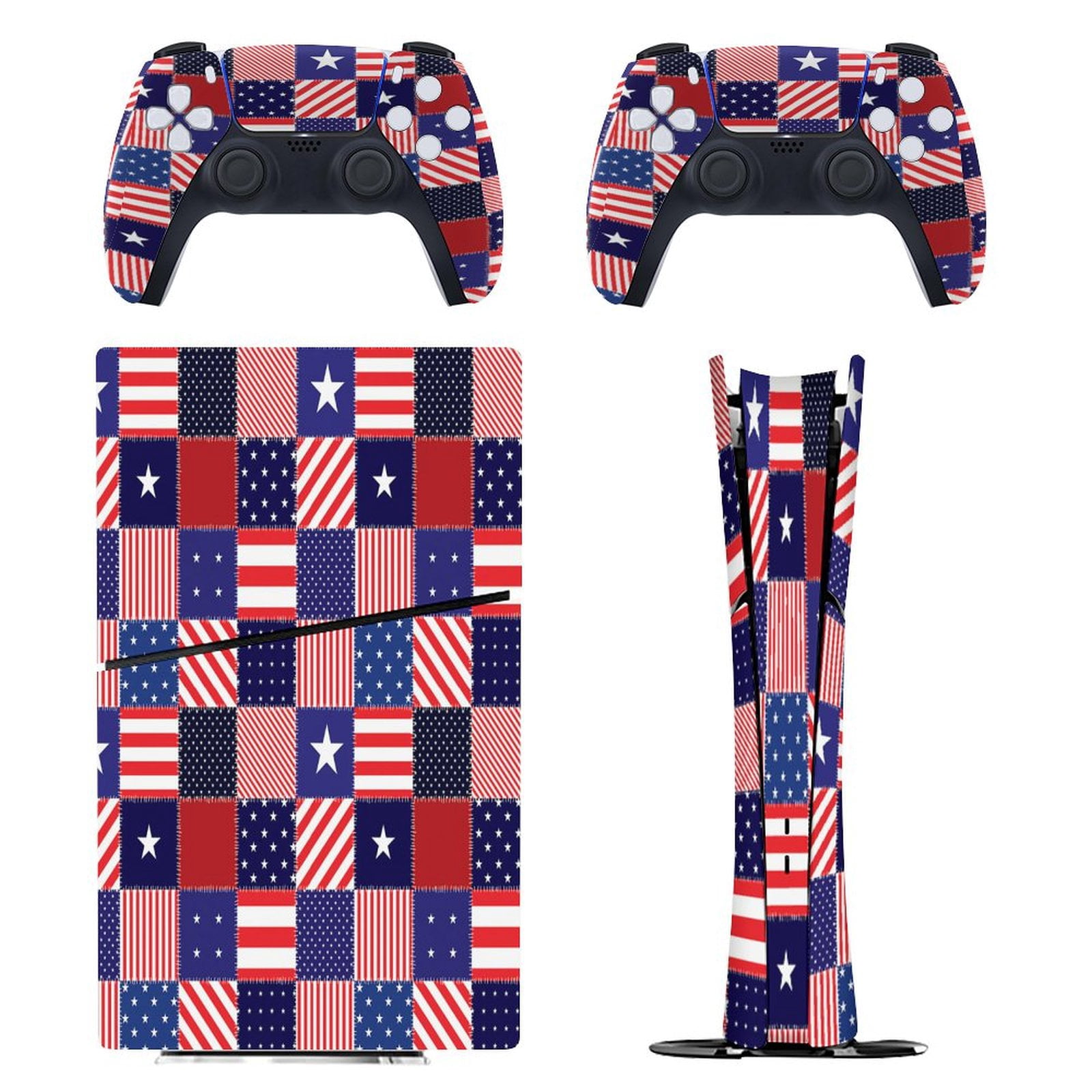 American Flag Painting Brush Style PS5/PS5 Pro/PS5 Slim Digital Disc ...