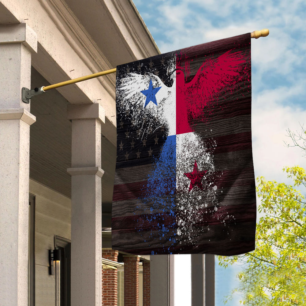American Flag- Panamanian Flag Panama US Friendship Forever July 4 ...