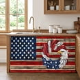 American Flag Pantry Cabinet Curtains 28''x51'', Blue Red USA Flag ...