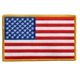 American Flag Patch - Officially Licensed, Embroidered Iron-on/Sew-on ...