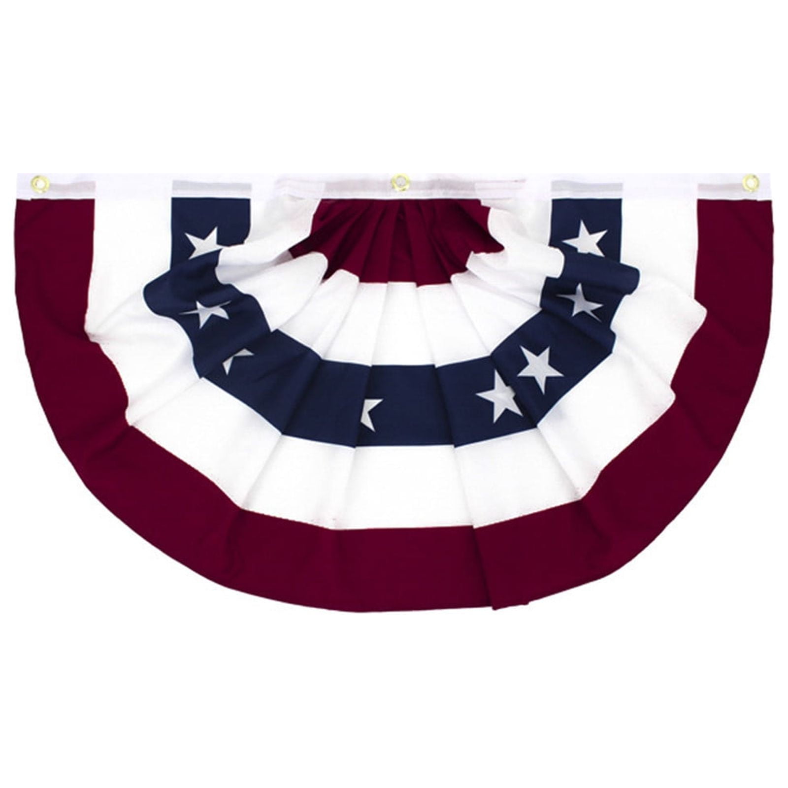 American Flag Patriotic Half Fan Banner Flag Memorial Day Party Decor ...