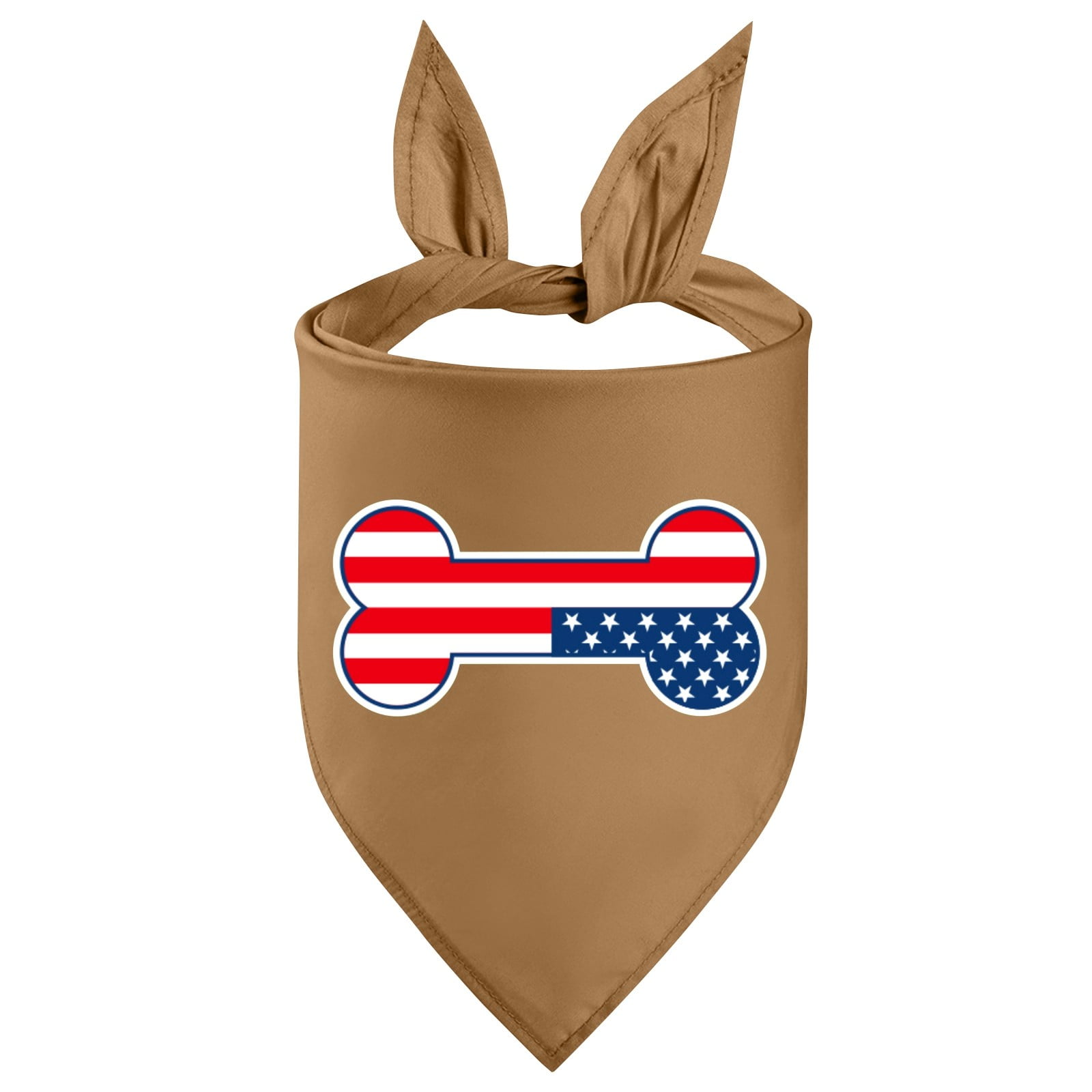 American Flag Patriotic Independence Holiday Bandana, 4 Inch Triangle ...