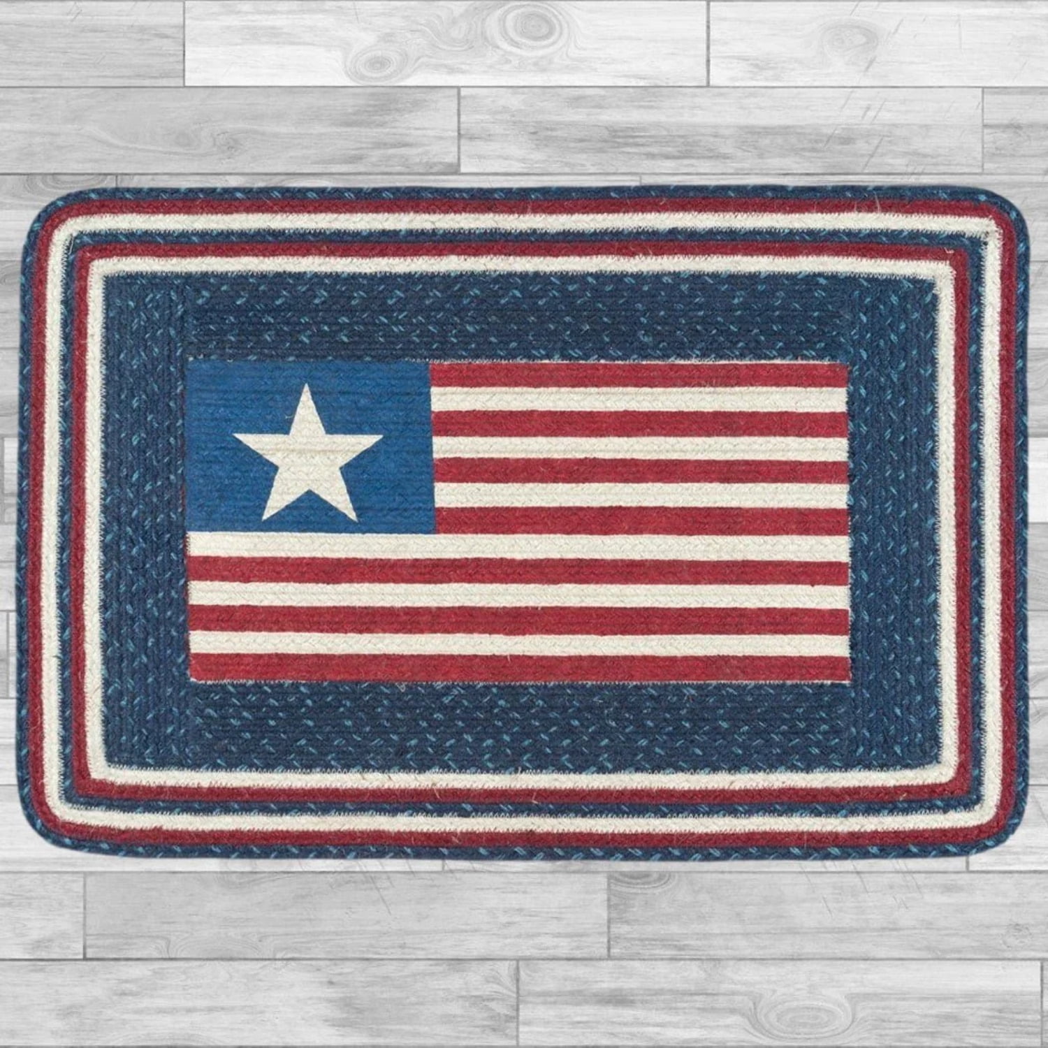 American Flag Patriotic Kitchen Rug - Walmart.com