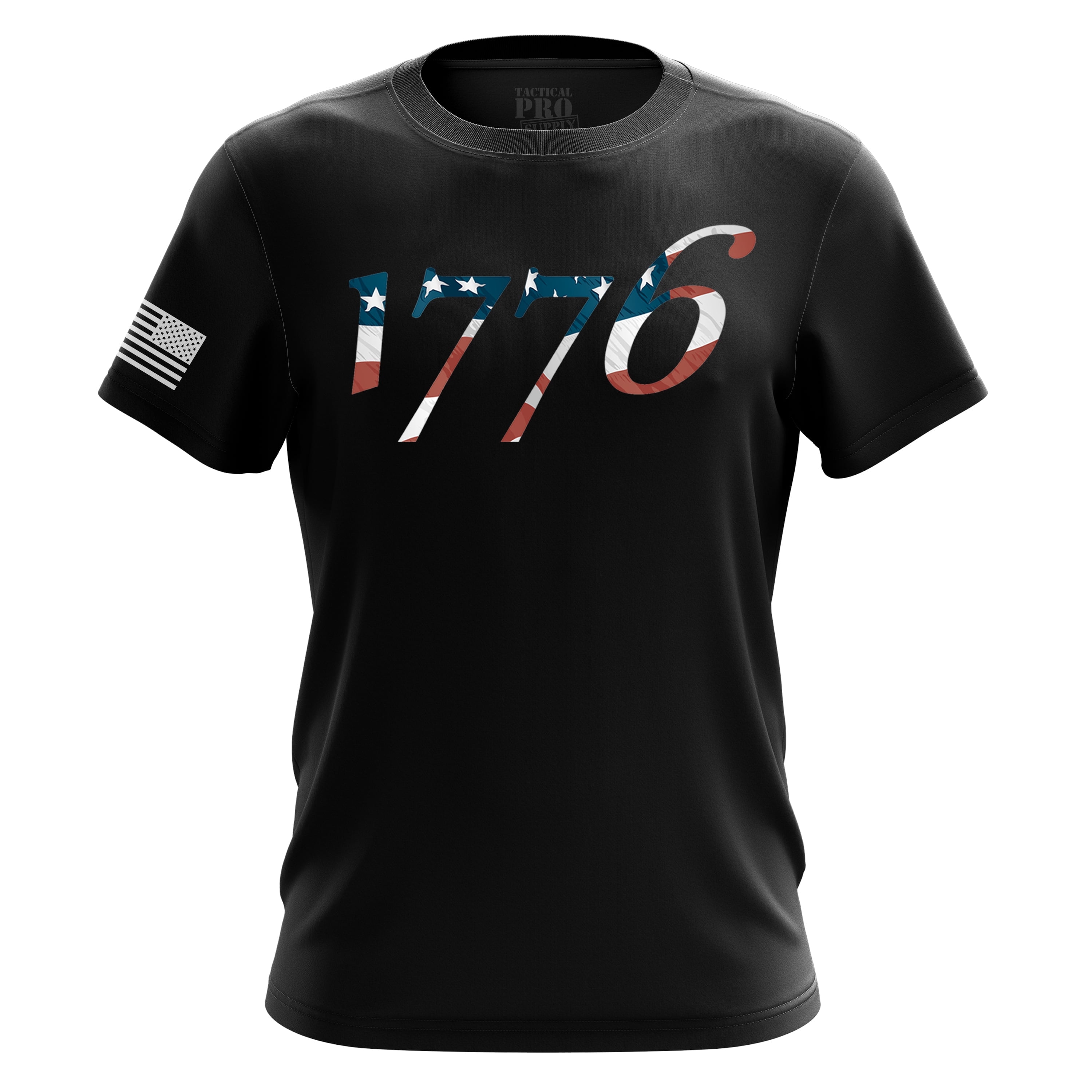 American Flag Patriotic Men’s T-Shirt, Lightweight Classic Fit Short ...